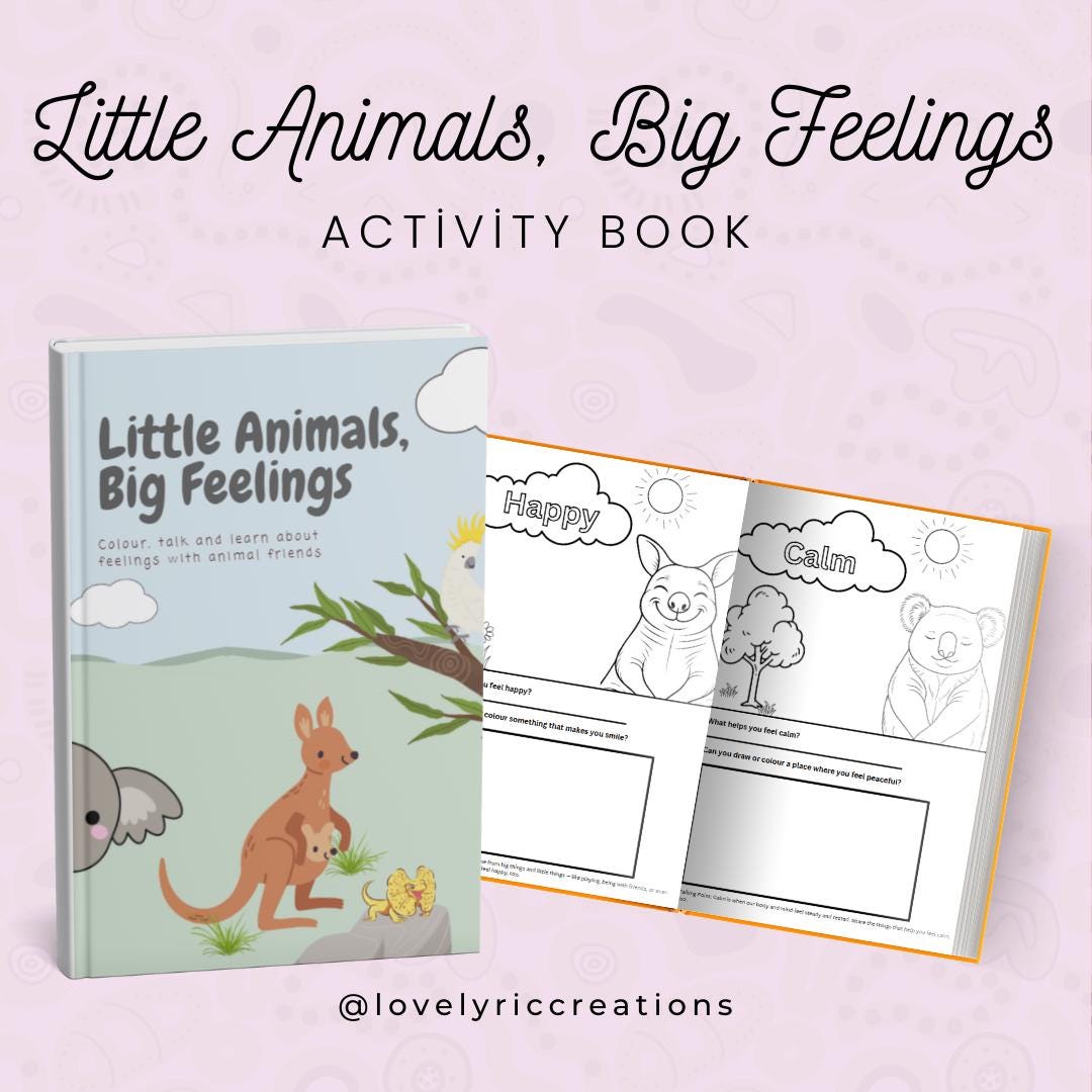 Little Animals, Big Feelings | Printable Reflective Colouring Book for ...