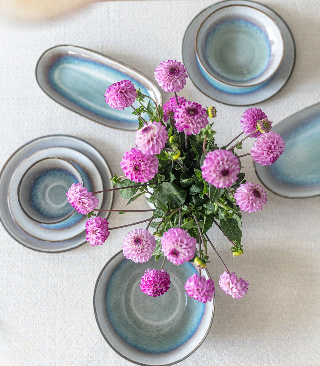 Handcrafted Stoneware Dinnerware Set - 16-piece Portuguese Collection ...