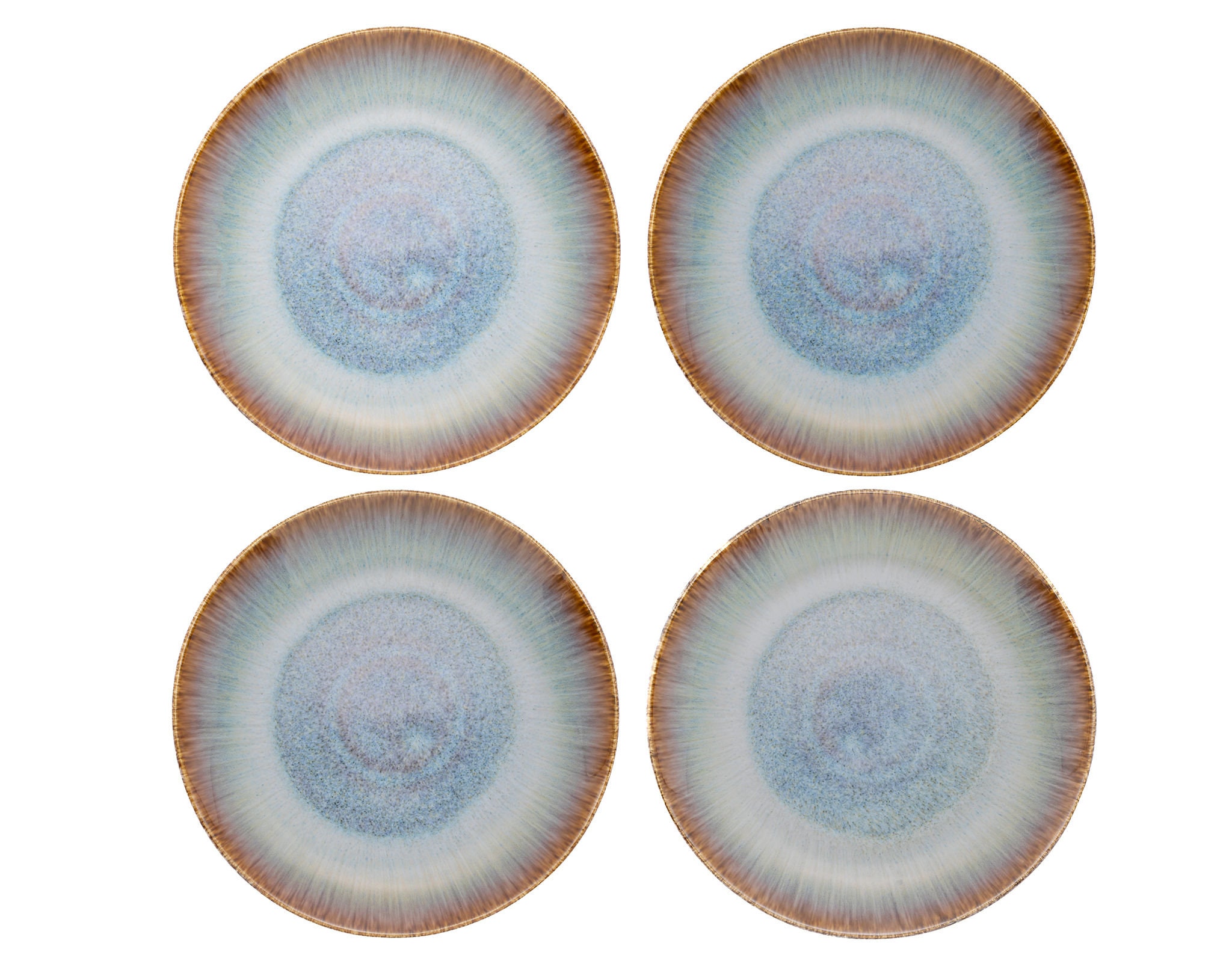 Introducing Our Exquisite Set of 4 Dinner Plahandmade Ceramic Plate I ...