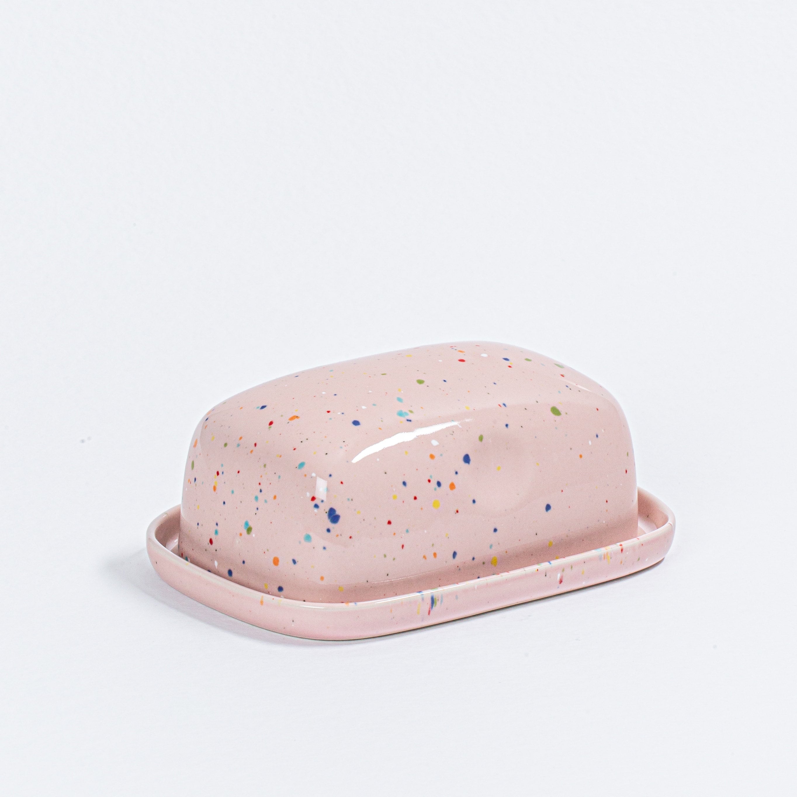 Colorful Ceramic Butter Dish Handcrafted in Portugal Variety of Shades ...