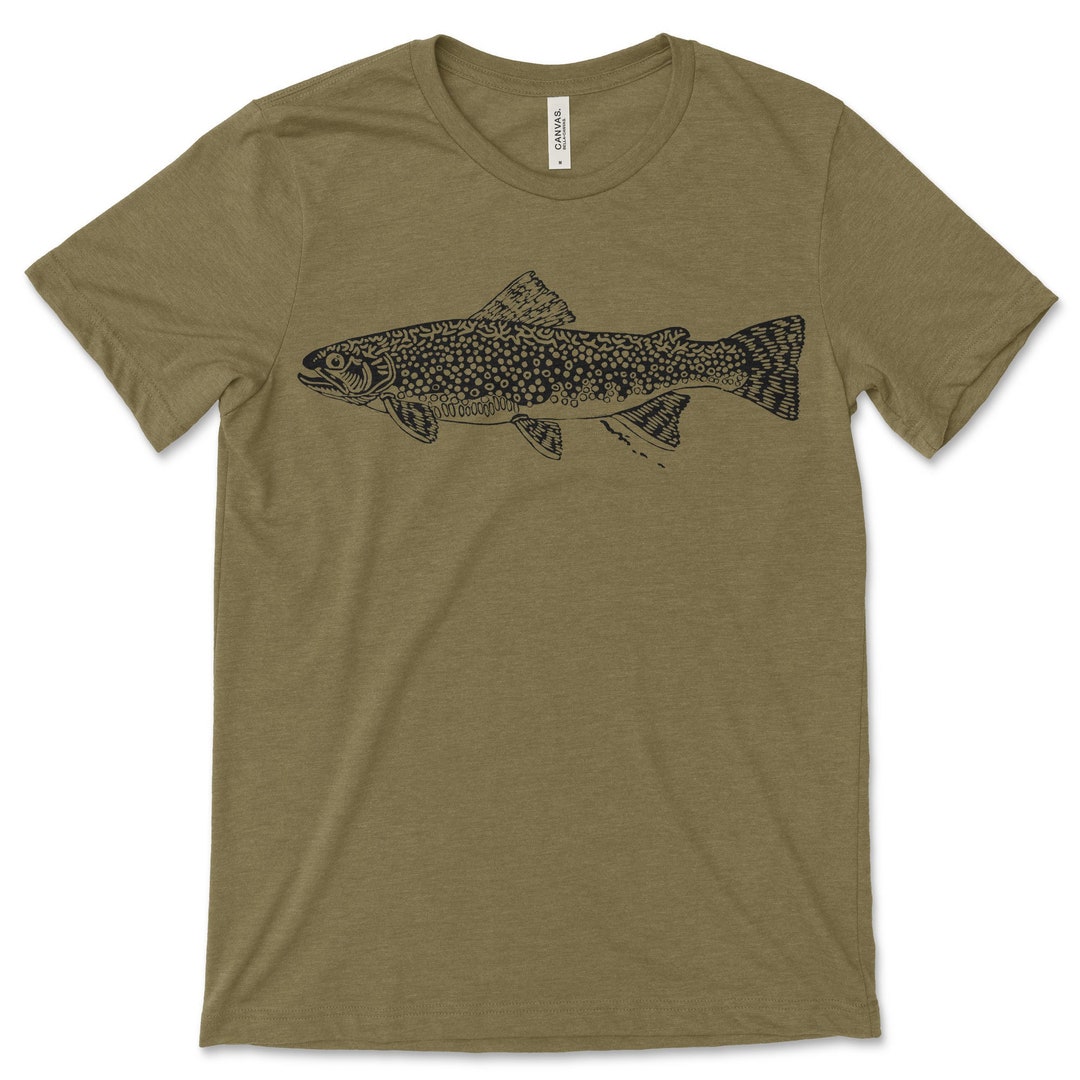 Trout (horizontal) Tee - Etsy
