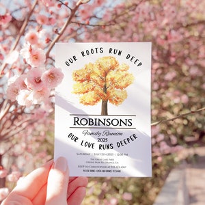 Family Reunion Invitation Template | Family Reunion Pary Invite ...