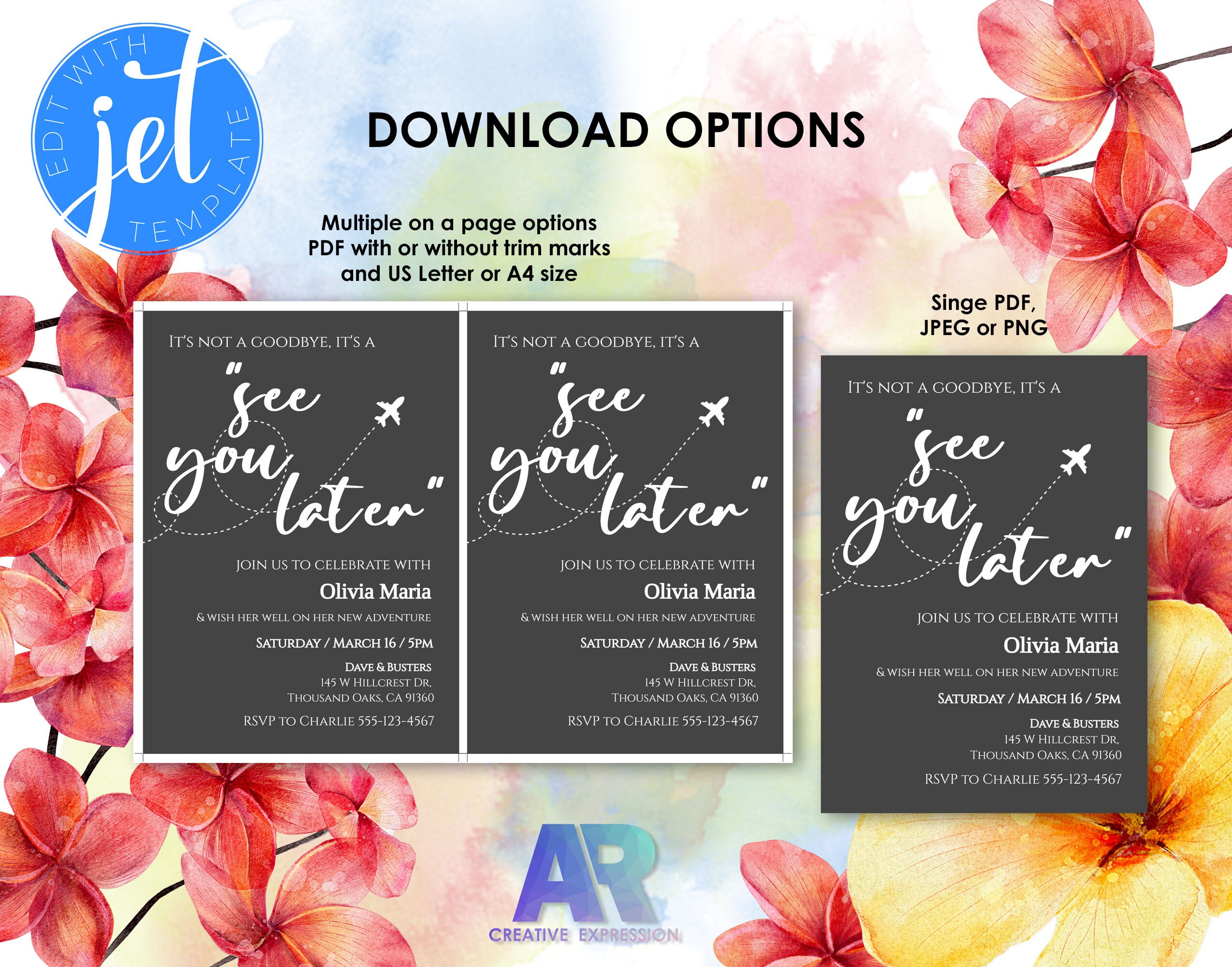 Farewell Going Away Invitation 5x7 | We're Moving Funny Goodbye Party ...