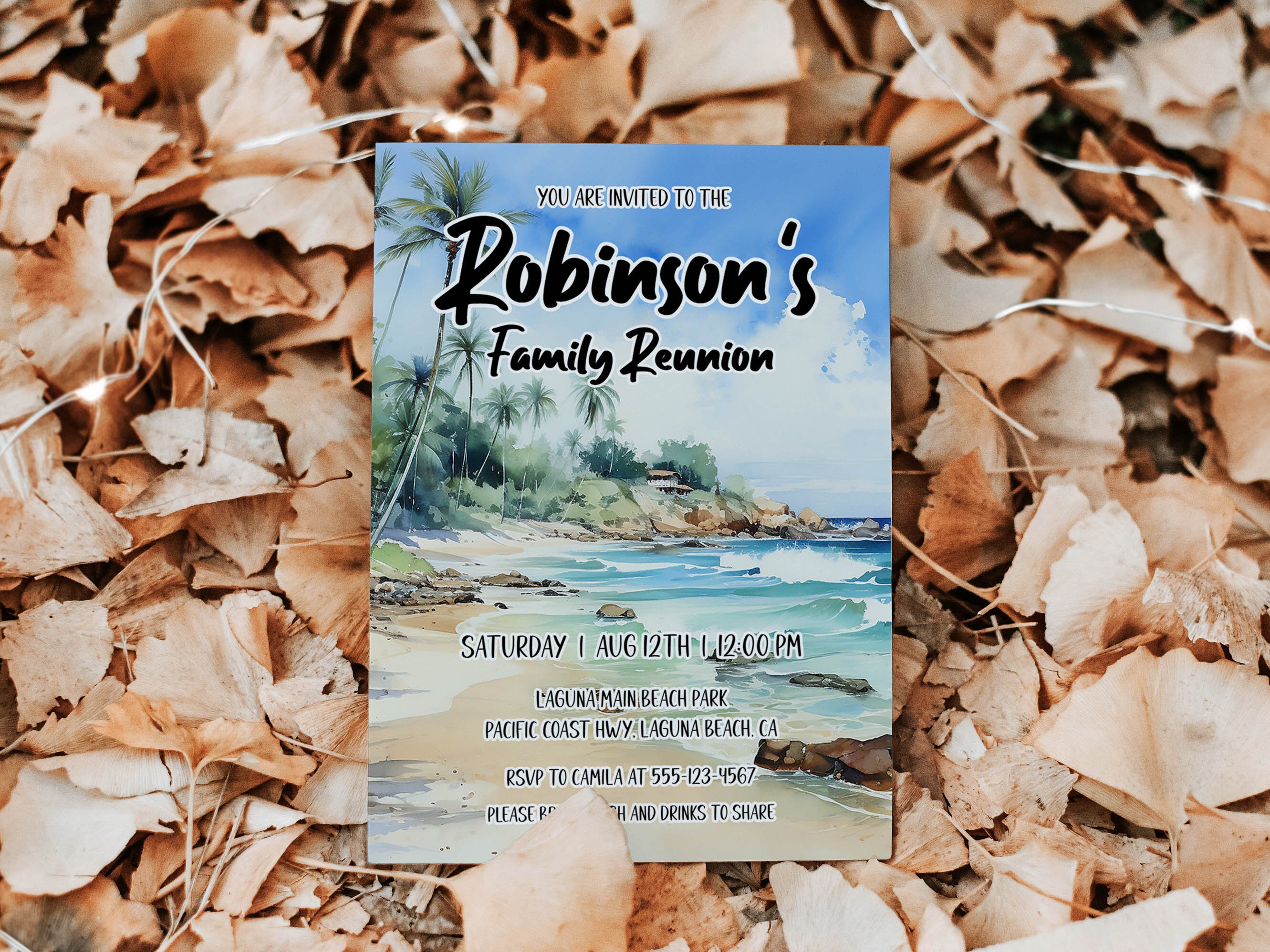 Family Reunion Invitation Template | Family Reunion Pary Invite ...