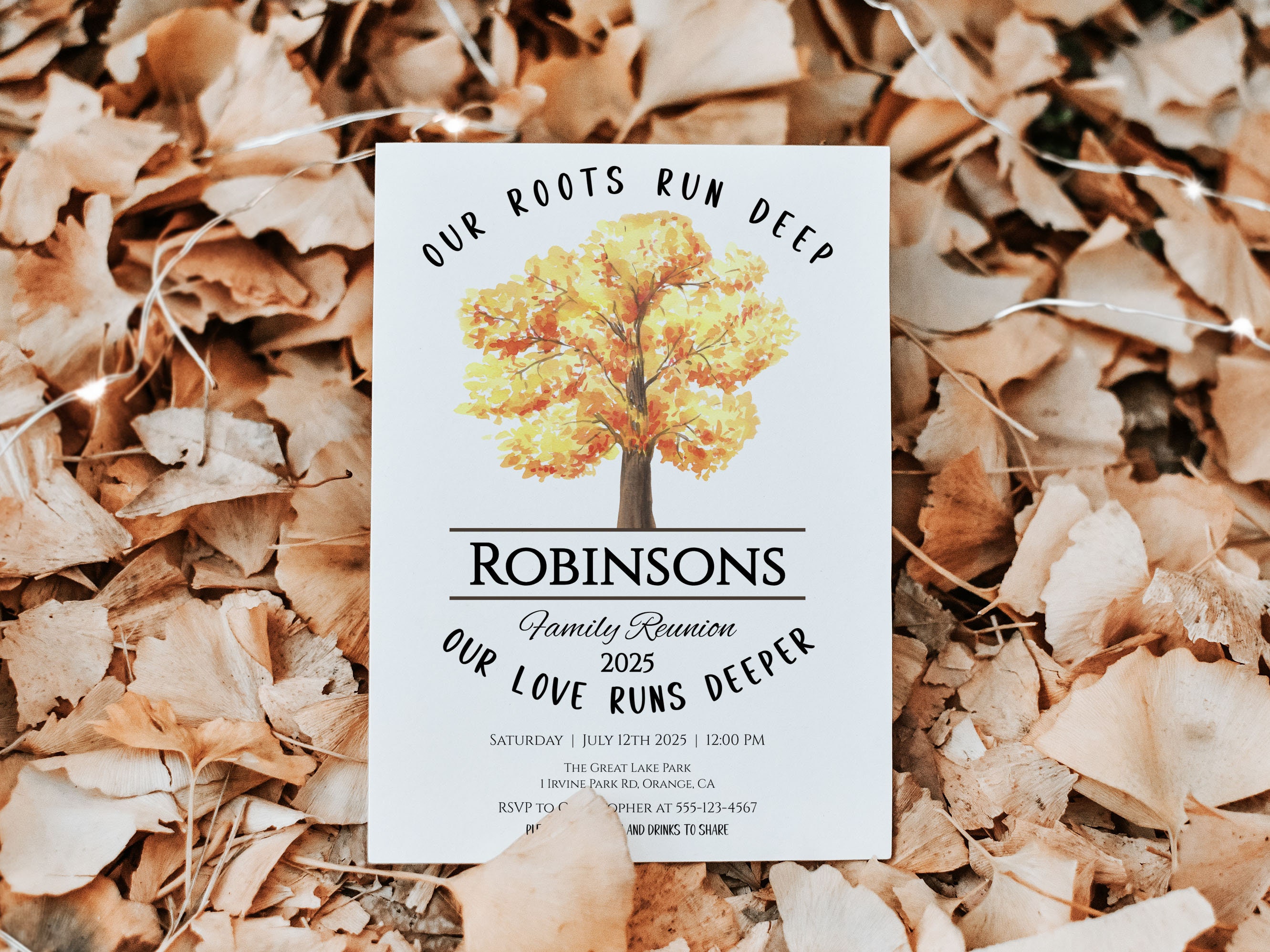 Family Reunion Invitation Template | Family Reunion Pary Invite ...