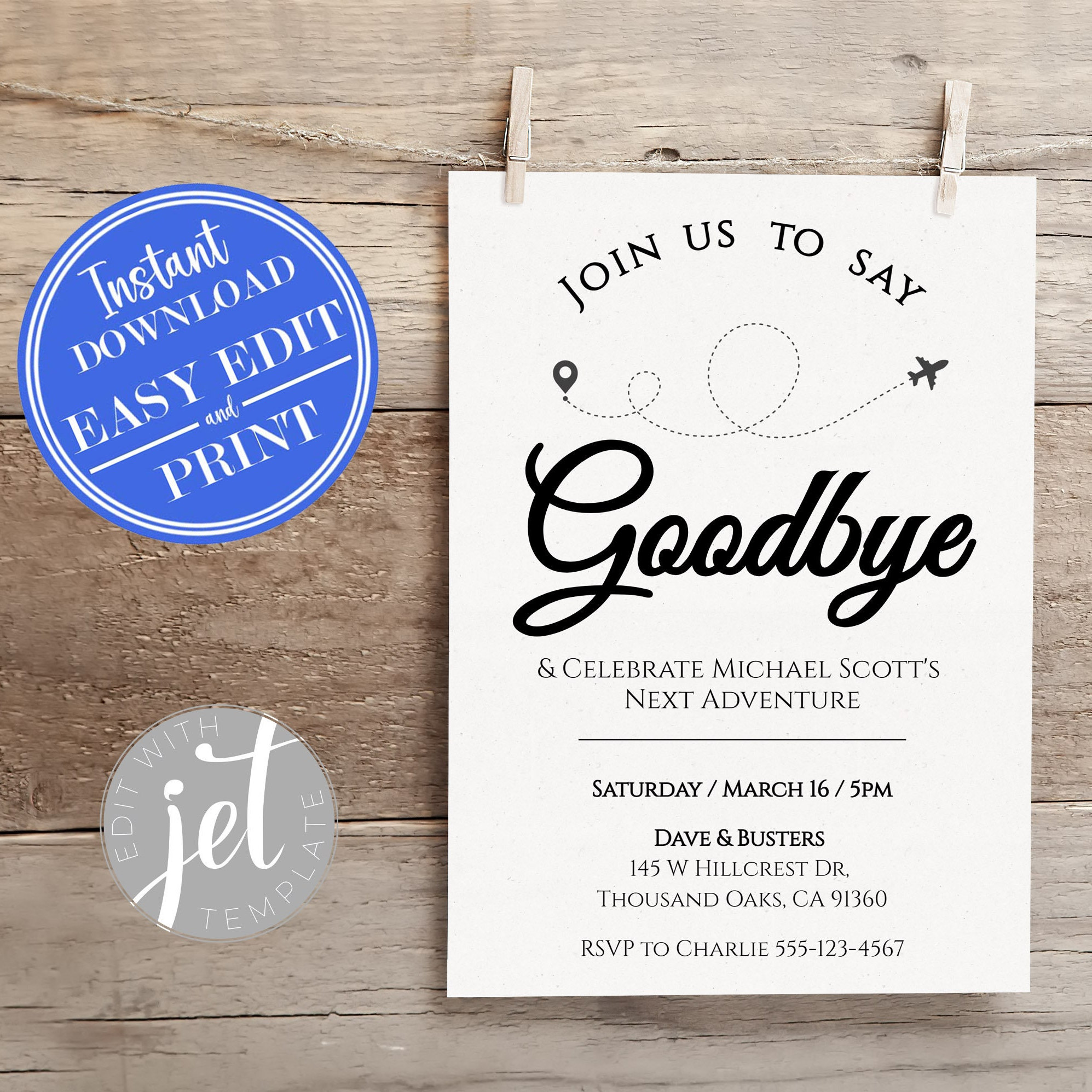 Farewell Going Away Invitation 5x7 | We're Moving Funny Goodbye Party ...