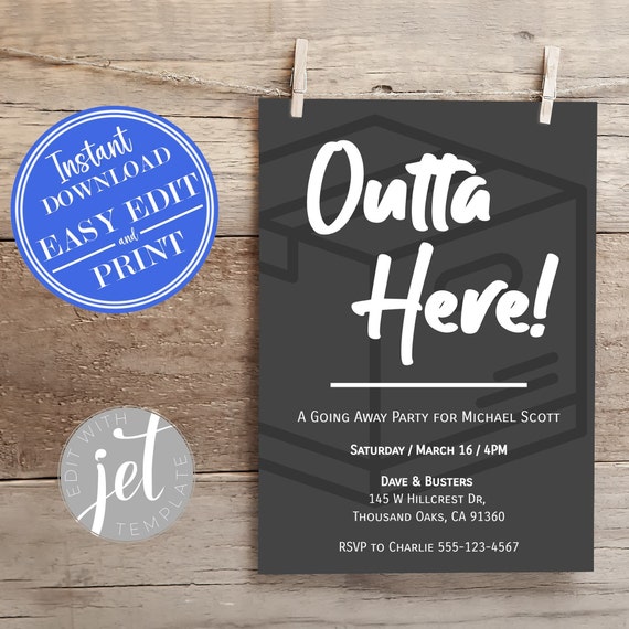 Funny Farewell Invitation Wording Farewell Going Away Invitation 5x7
