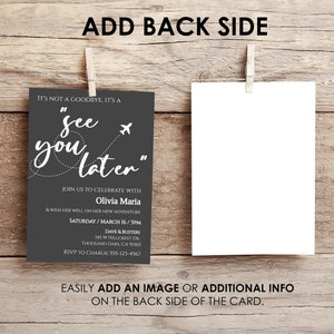 Farewell Going Away Invitation 5x7 | We're Moving Funny Goodbye Party ...