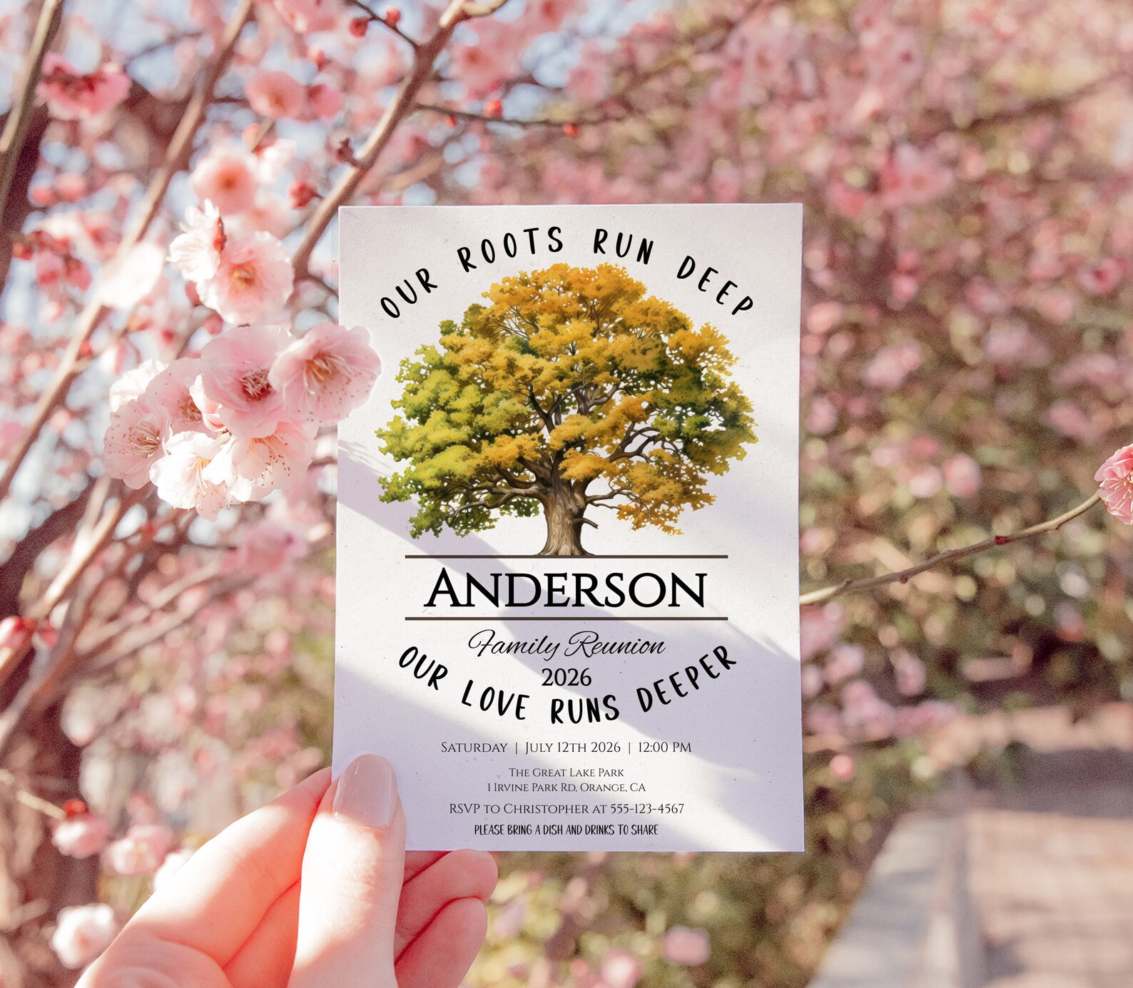 Family Reunion Invitation Template | Family Reunion Pary Invite ...