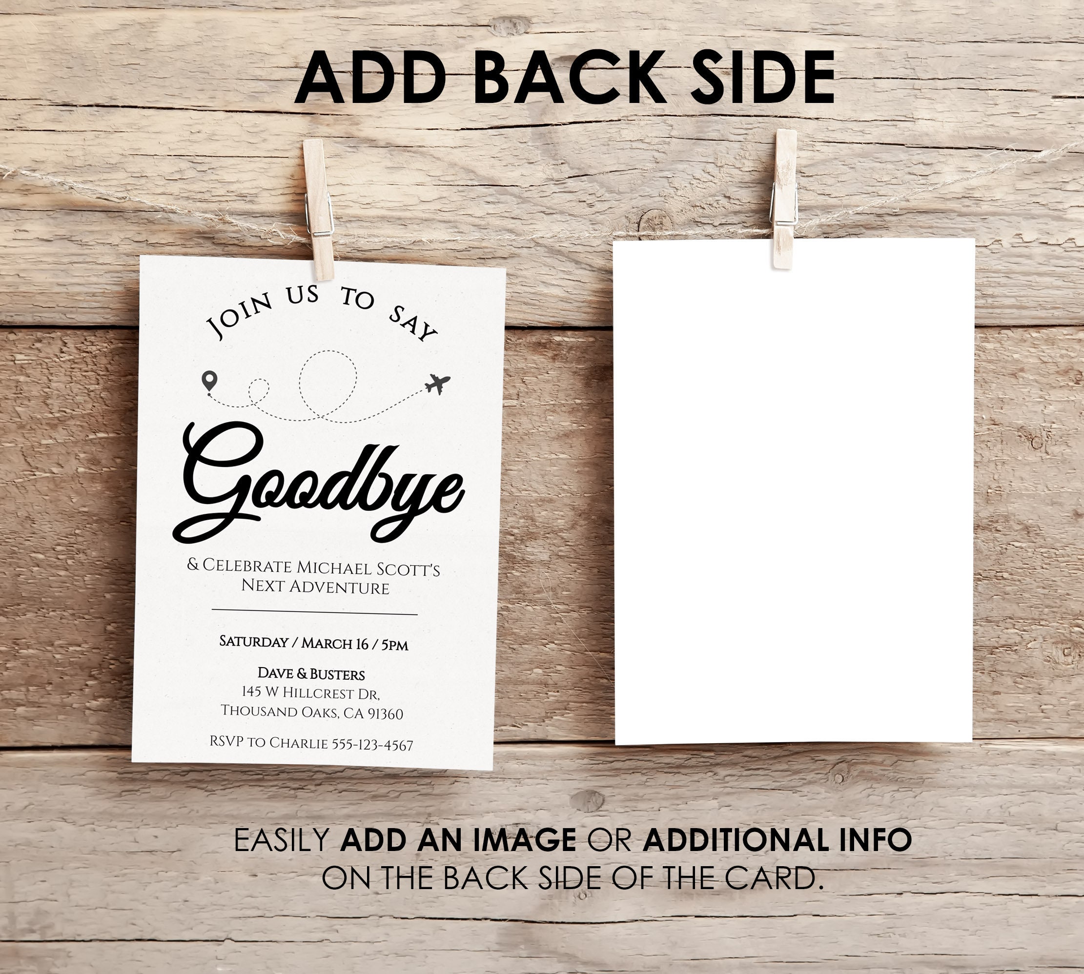 Farewell Going Away Invitation 5x7 | We're Moving Funny Goodbye Party ...