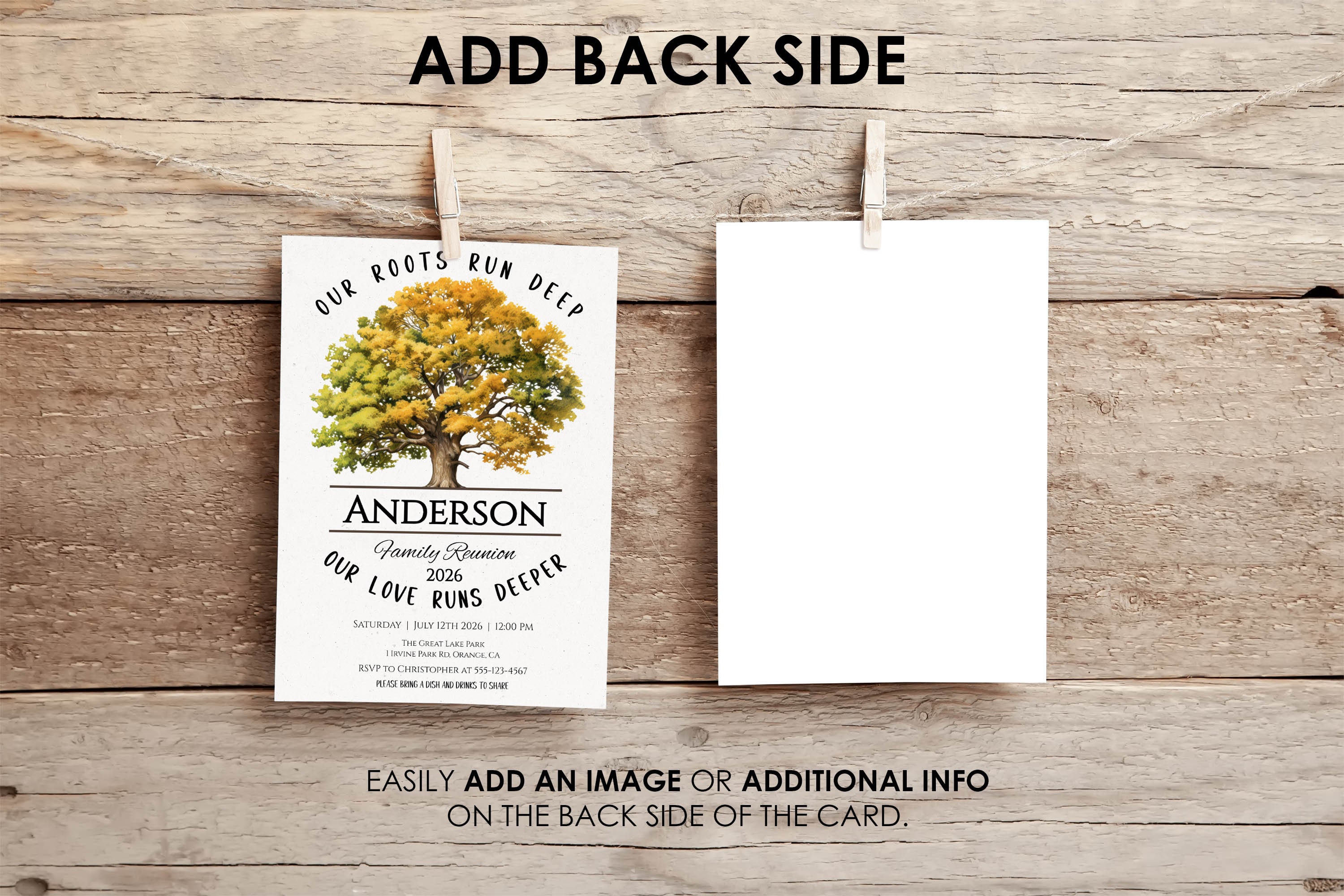 Family Reunion Invitation Template | Family Reunion Pary Invite ...
