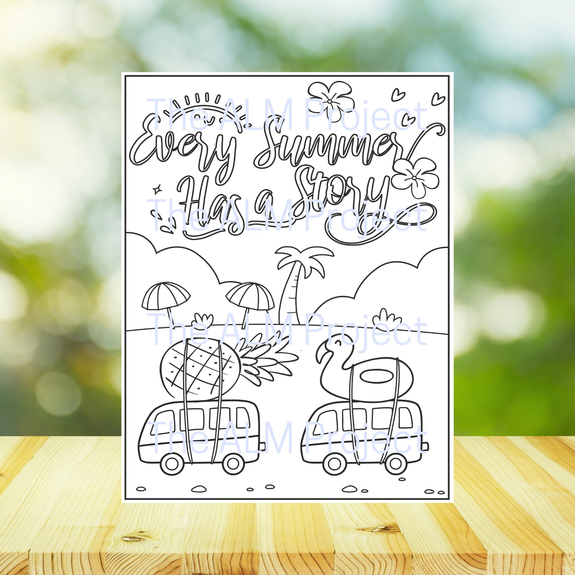 26 Kids Summer Coloring Pages Bundle, Fun Summer Coloring Book, Kids ...
