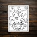 40 Halloween Coloring Book + 1 Cover Page - Printable Spooky Coloring ...