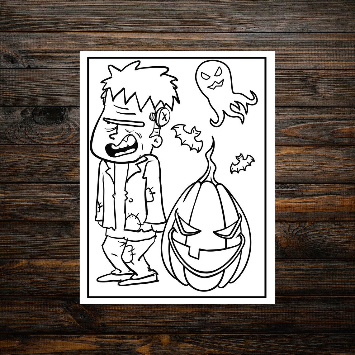 40 Halloween Coloring Book 1 Cover Page Printable Spooky Coloring Pages ...