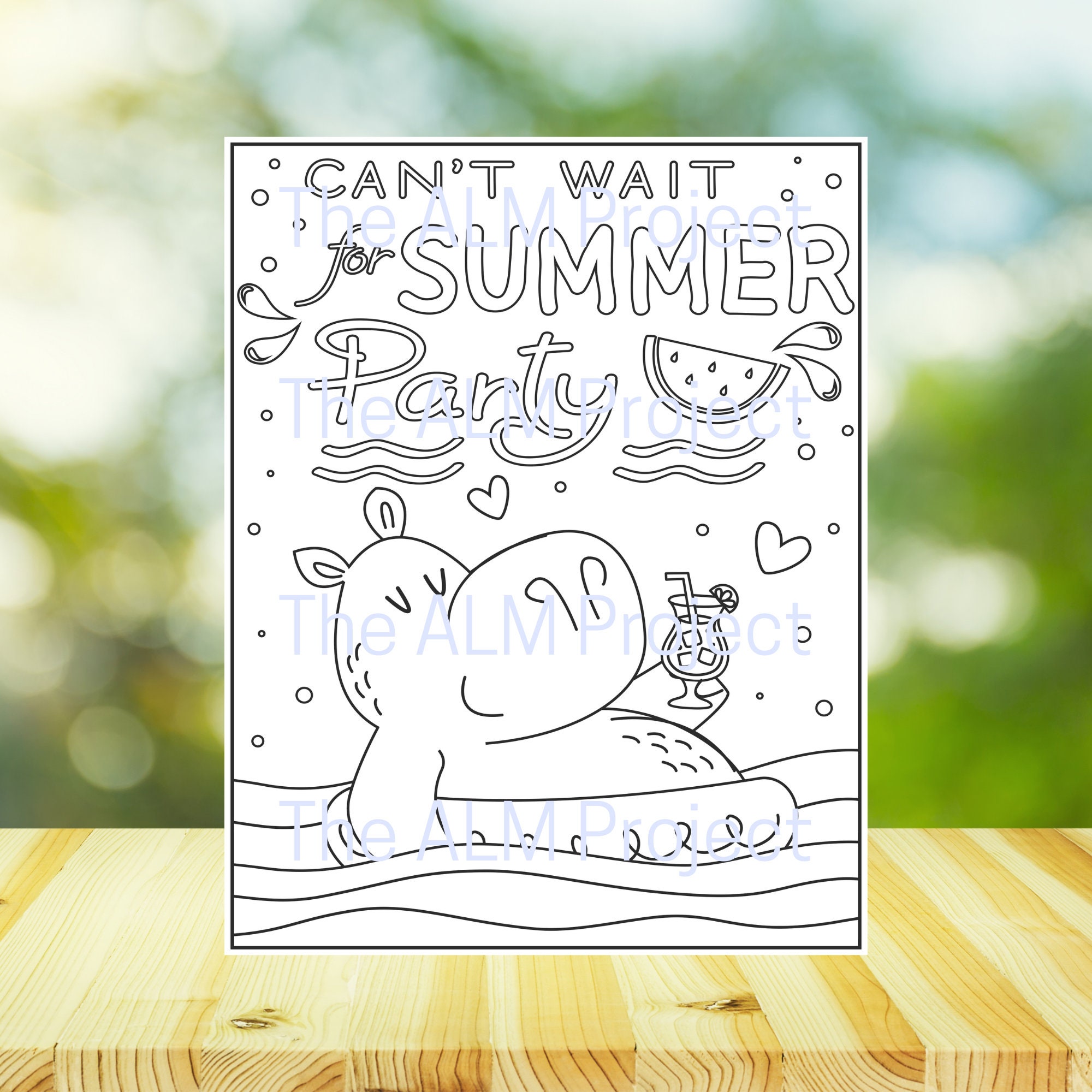 26 Kids Summer Coloring Pages Bundle, Fun Summer Coloring Book, Kids ...