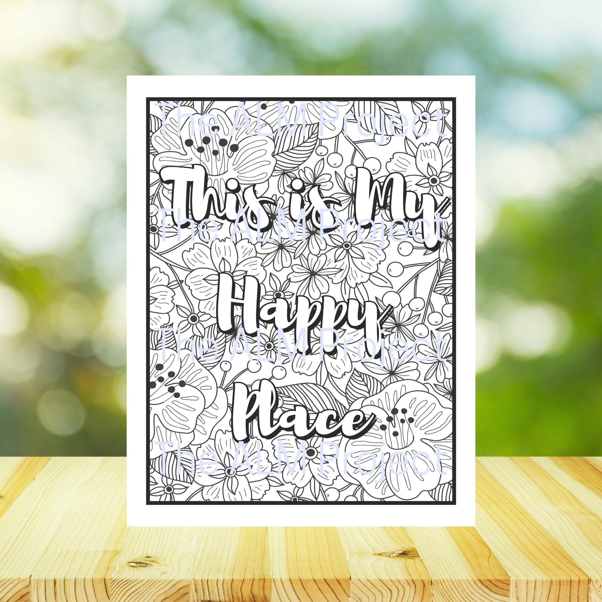 20 Flower Empower Coloring Book Pages, a Motivational Quotes Coloring ...