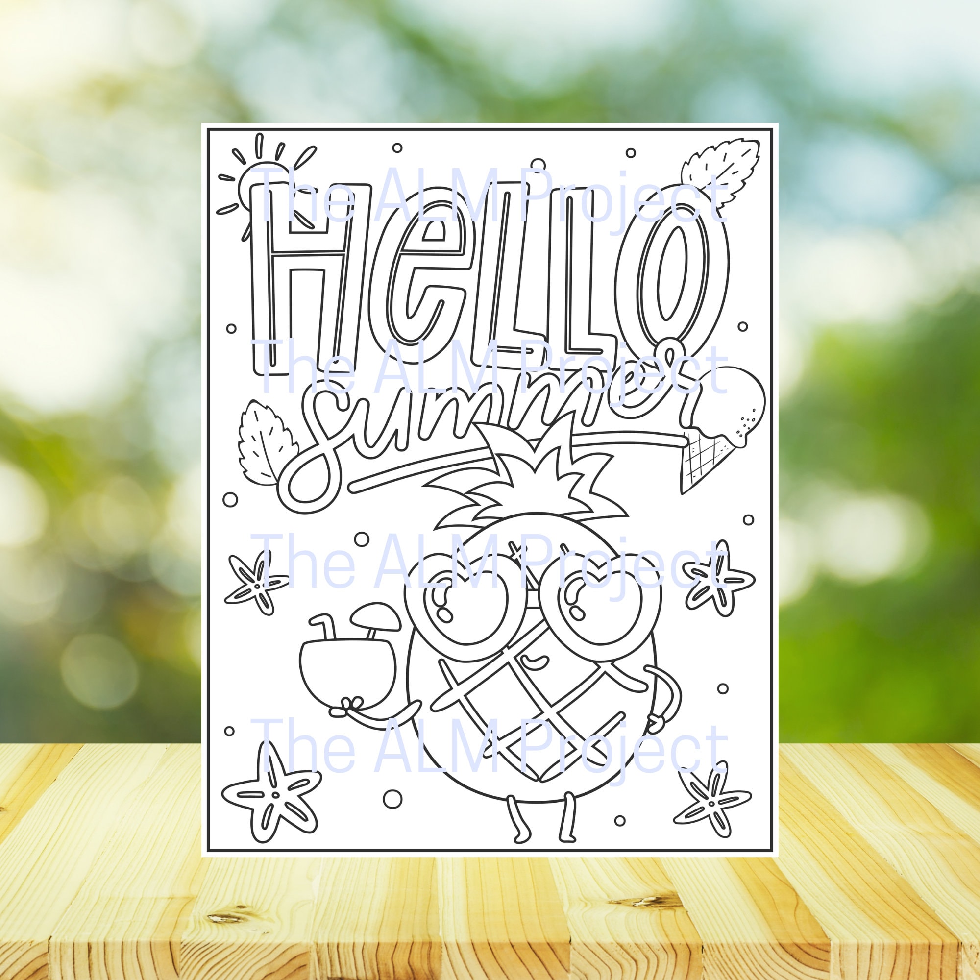 26 Kids Summer Coloring Pages Bundle, Fun Summer Coloring Book, Kids ...