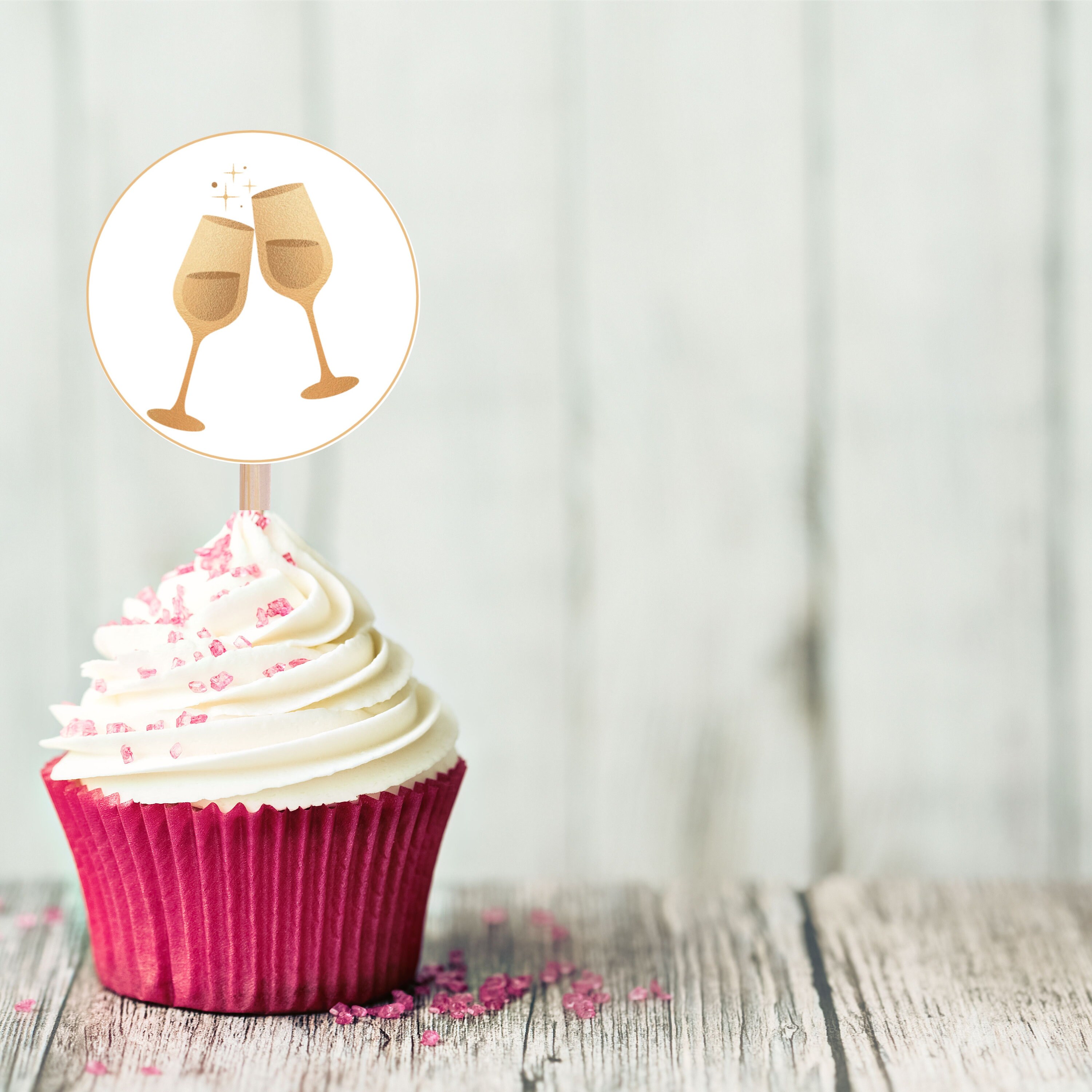 Printable New Years Cupcake Toppers New Year Theme Party - Etsy