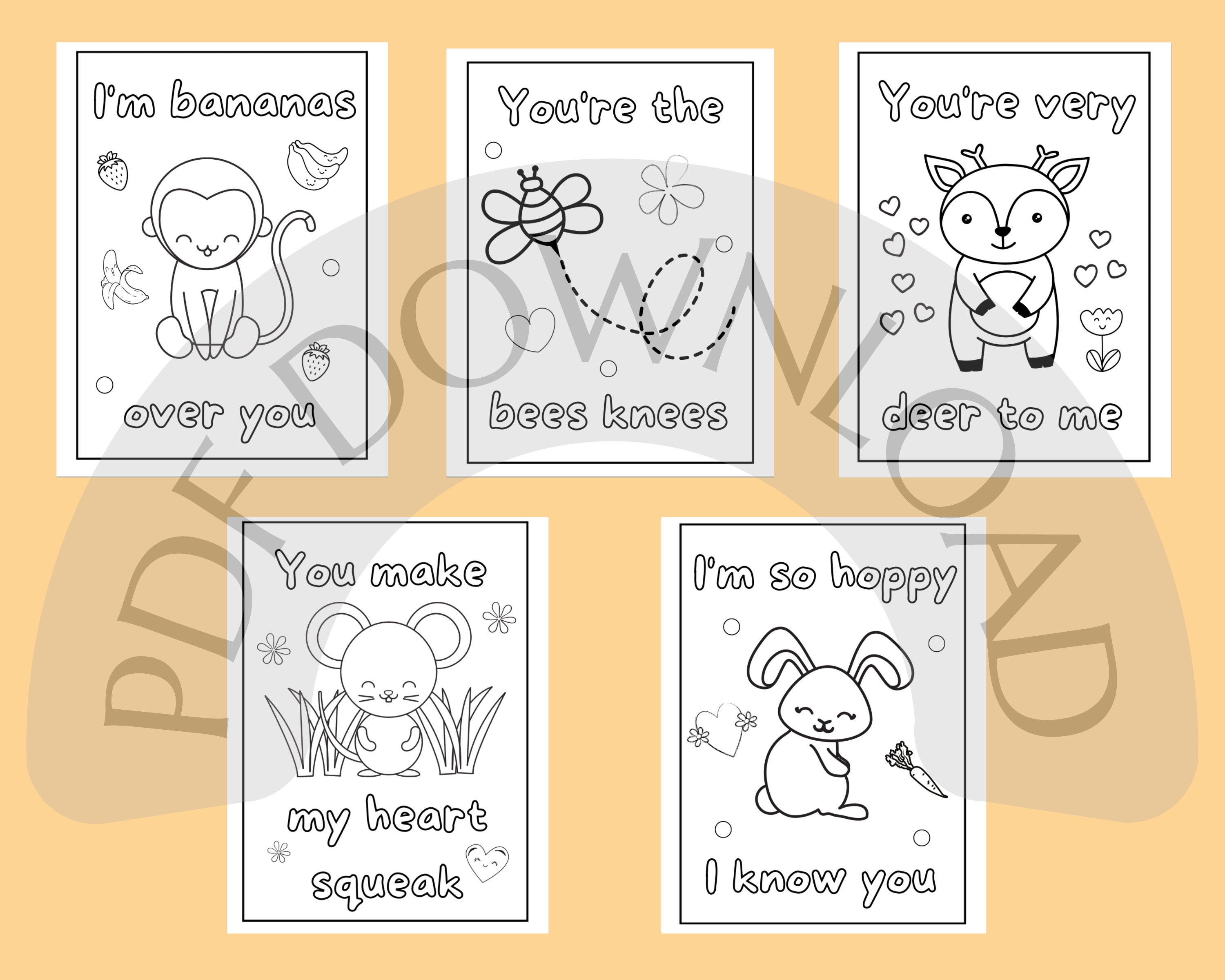 Children's Coloring Pages | 10 Printable Kids Classroom Activity ...