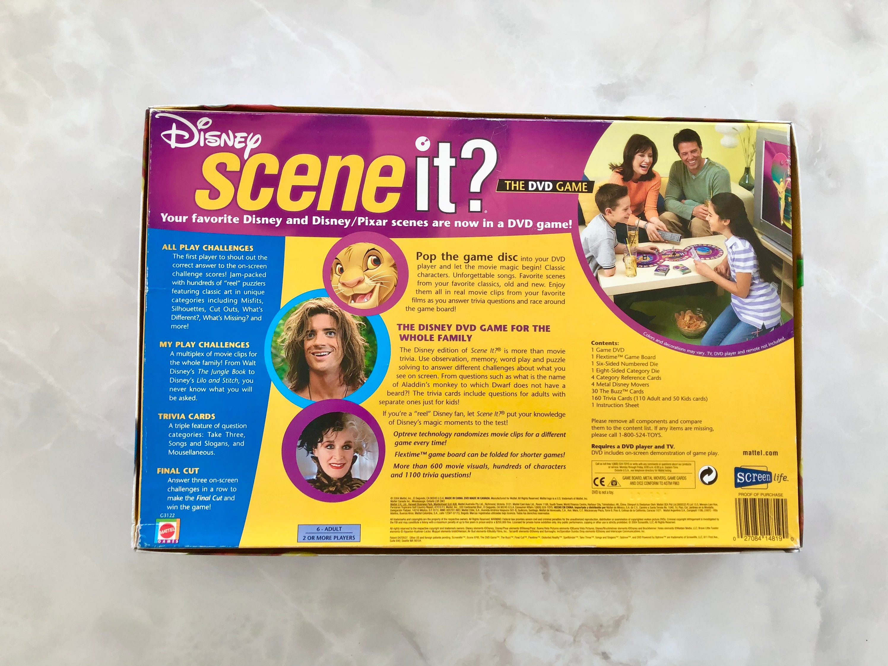 Scene It Disney 2004 Mattel Board Game 1st Edition Complete - Etsy Canada