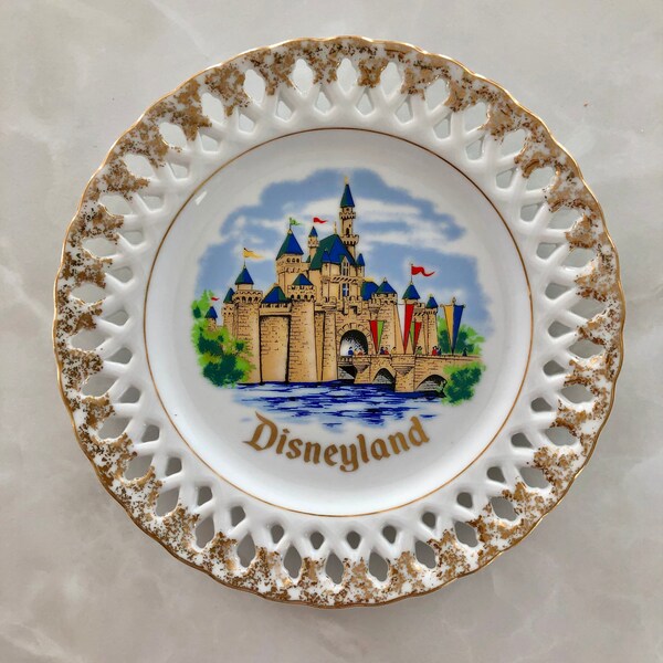 Disneyland Vintage Plate - Etsy