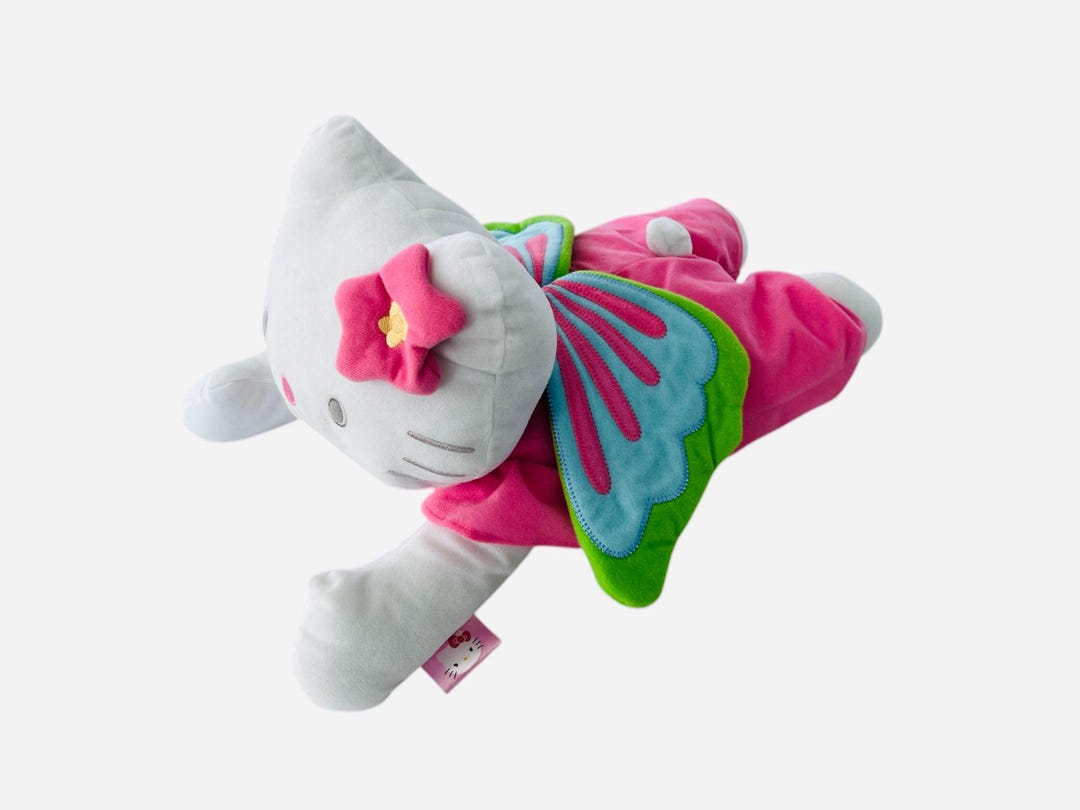 Authentic Hello Kitty Sanrio Butterfly Plush Pillow 16” Long Stuffed ...