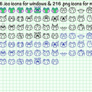Cute Desktop Wallpapers Frog Folder Icons for Mac & Windows. Laptop ...