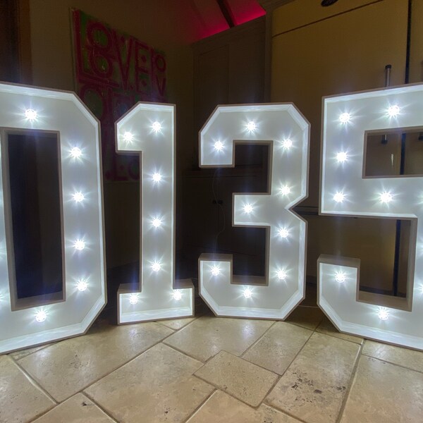 Light up Numbers - Etsy UK
