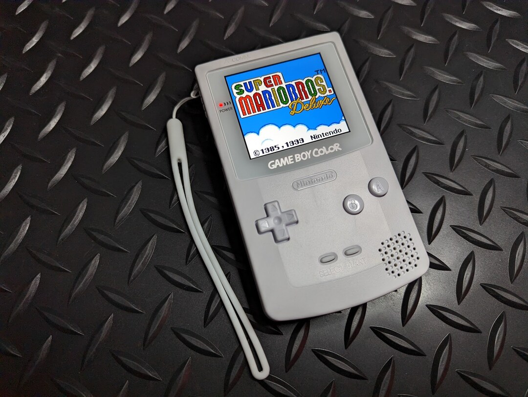 Game Boy Color XL IPS Backlit Screen White Out Custom GBC - Etsy