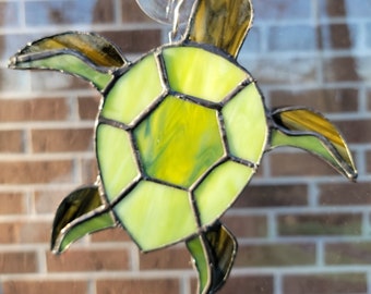 Turtle Stained Glass - Etsy
