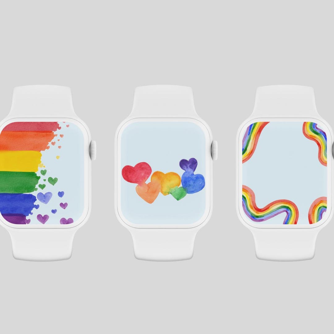 Pride Apple Watch Wallpaper, Pride Flag Apple Watch Face, Pride Flag ...