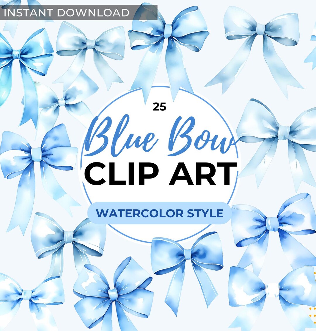 Ribbon Coquette Bow PNG Bundle,ribbon PNG, Bow Cute,girlie Blue Hair ...