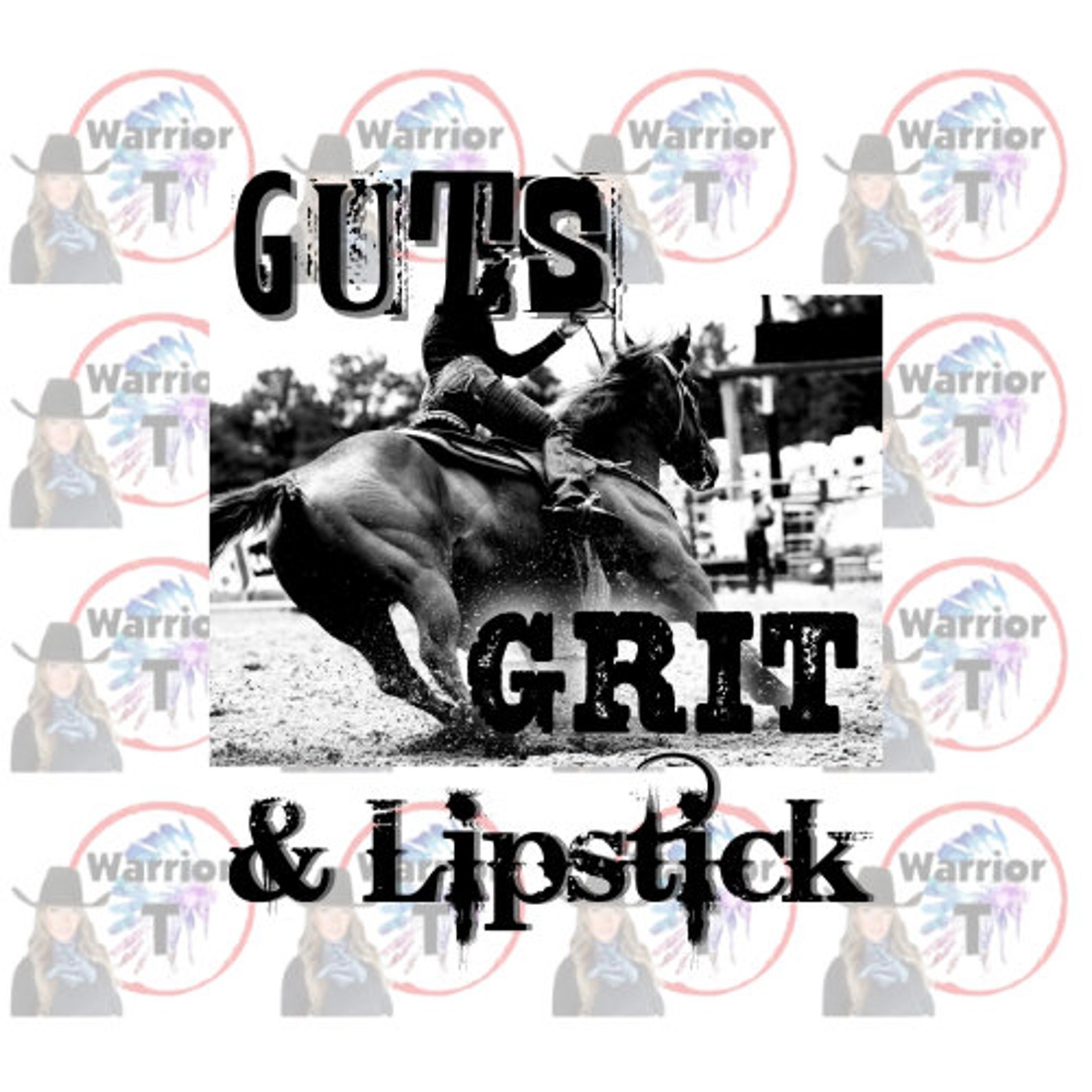 Guts, Grit & Lipstick, PNG, SVG, DXF, Eps, Western, Country, Barrel ...