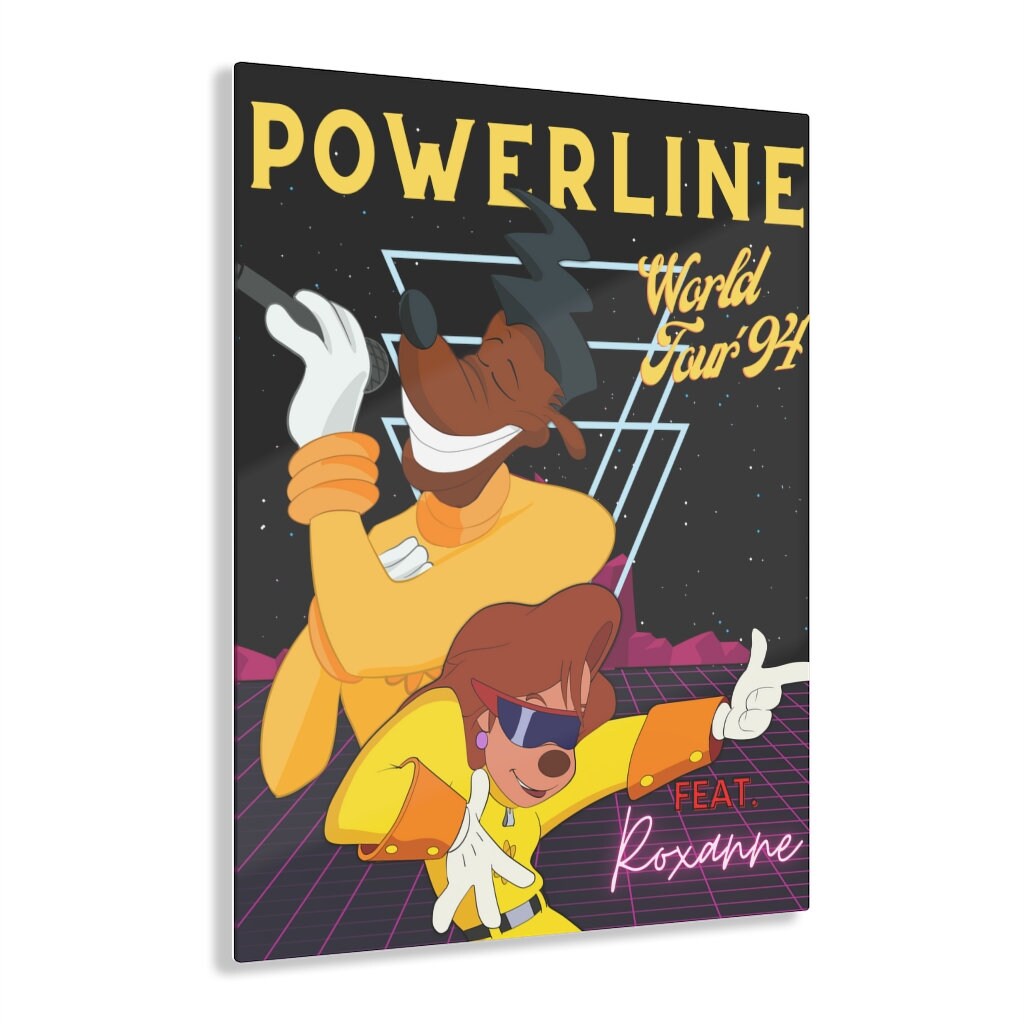 Disney Vintage Powerline X Roxanne World Tour '94 Acrylic Prints A ...