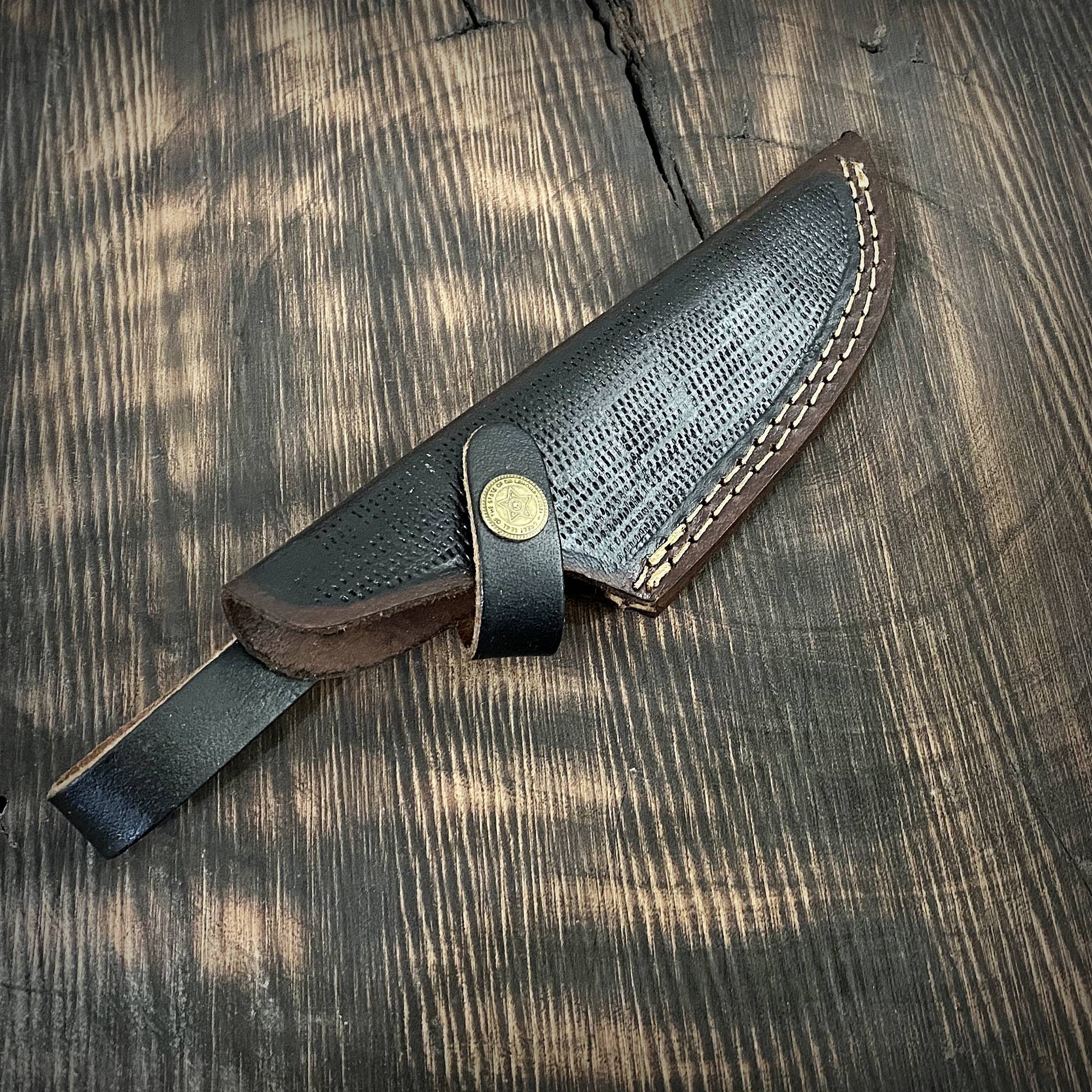 Custom Handmade Engraved Leather Knife Sheath Fixed Blade Holster - Etsy