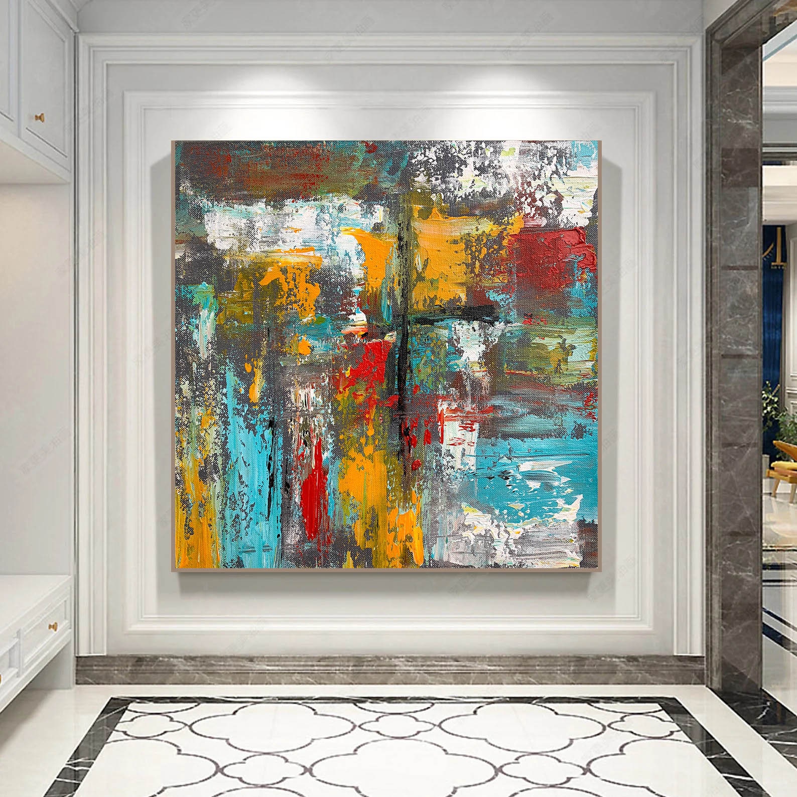 Simple Modern Wall Art Ideas For Living Room, Large, 55% OFF