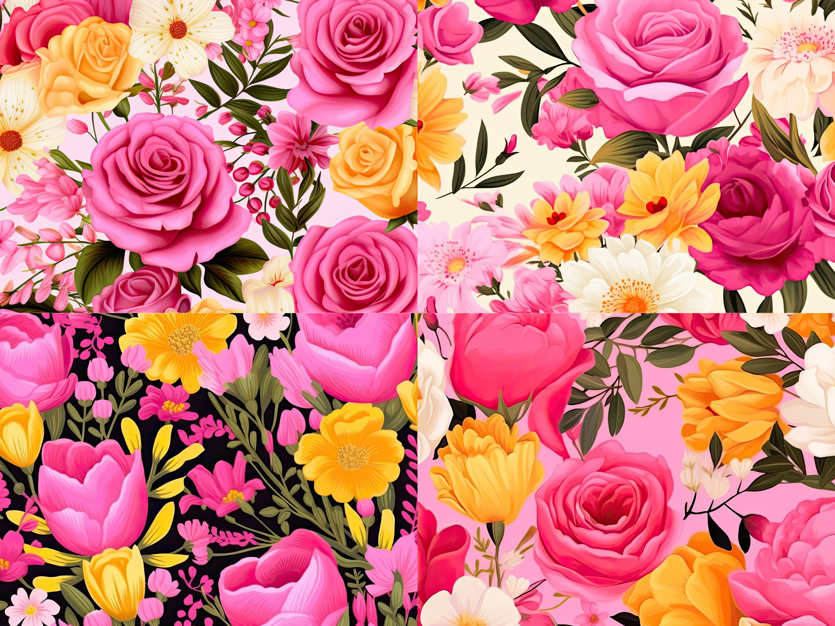 DIGITAL DOWNLOAD Pink Roses A4 Paper Pad - Etsy UK