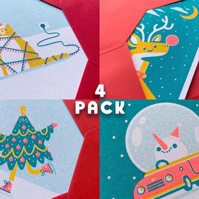 Riso Greeting Card Pack - Etsy UK