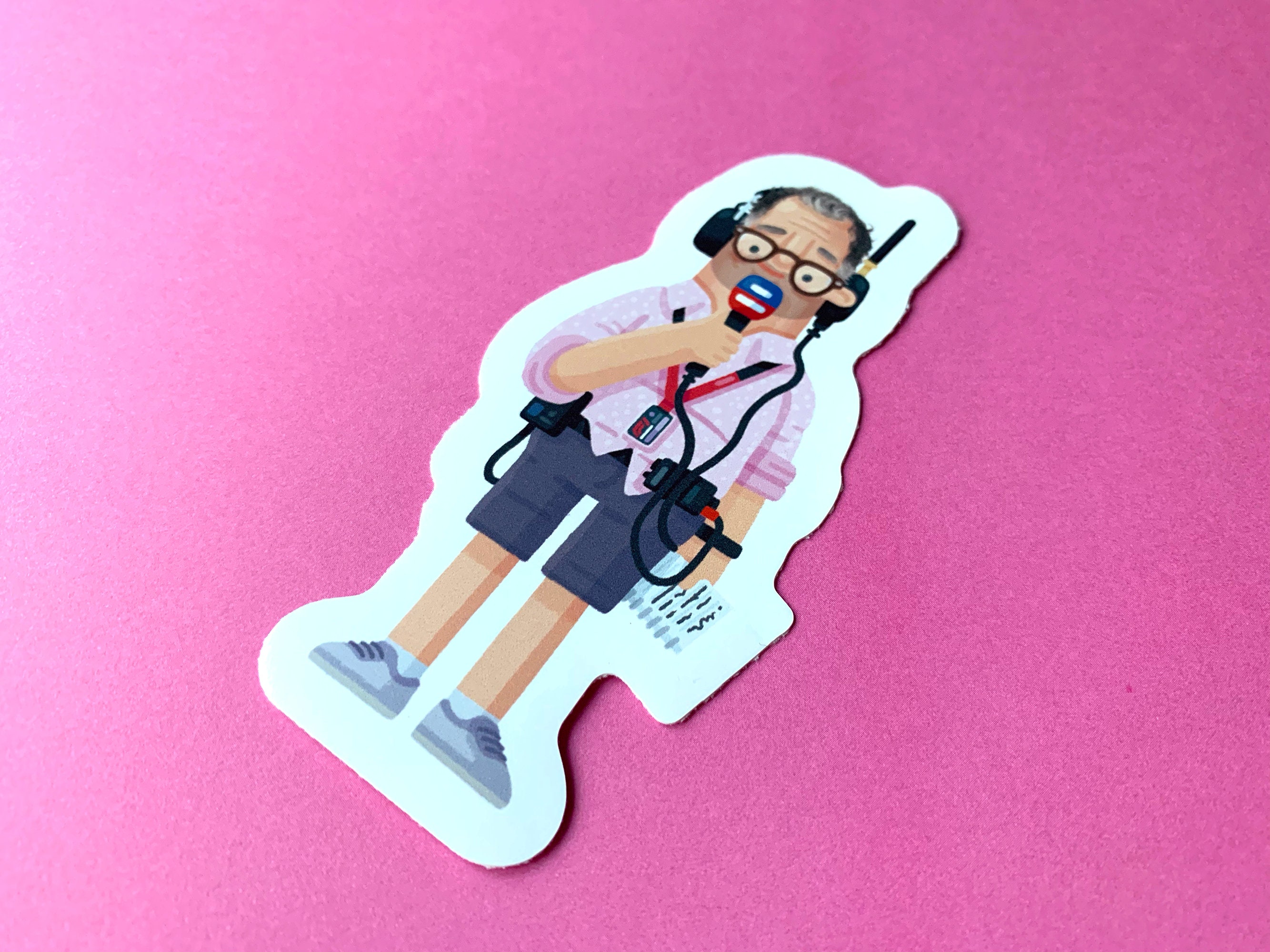 Ted Kravitz Sticker, Ted's Notebook Inspired Fan Art, Formula 1 Fan ...