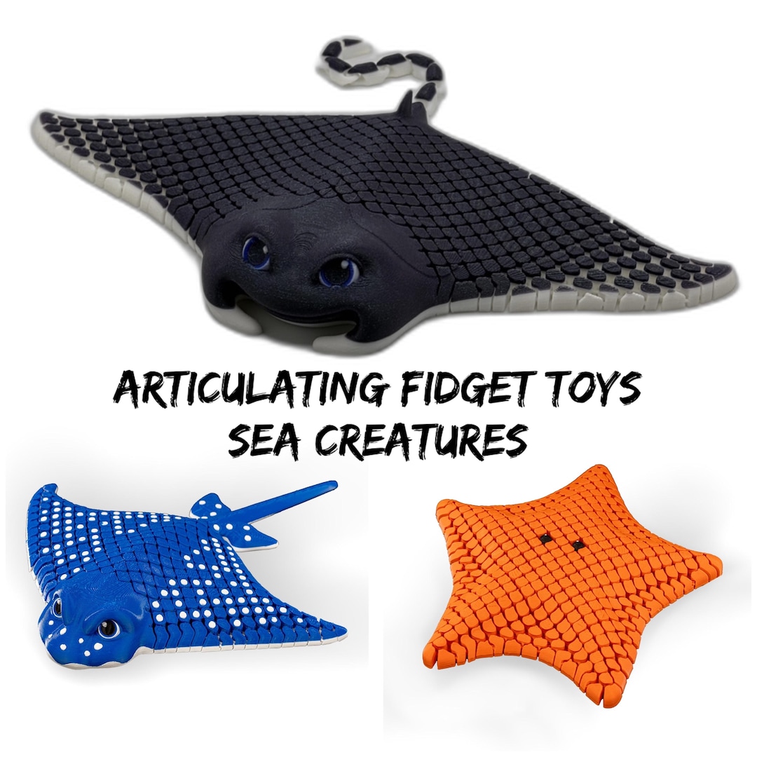 Articulating Sea Creatures - Fidget Toys, Articulating, Stress ...