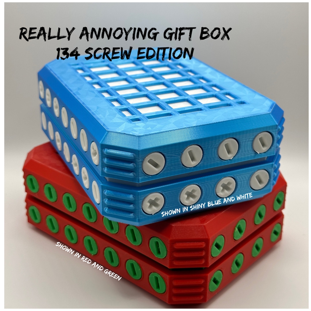Really Annoying Gift Box - 134 Screws Edition - Etsy
