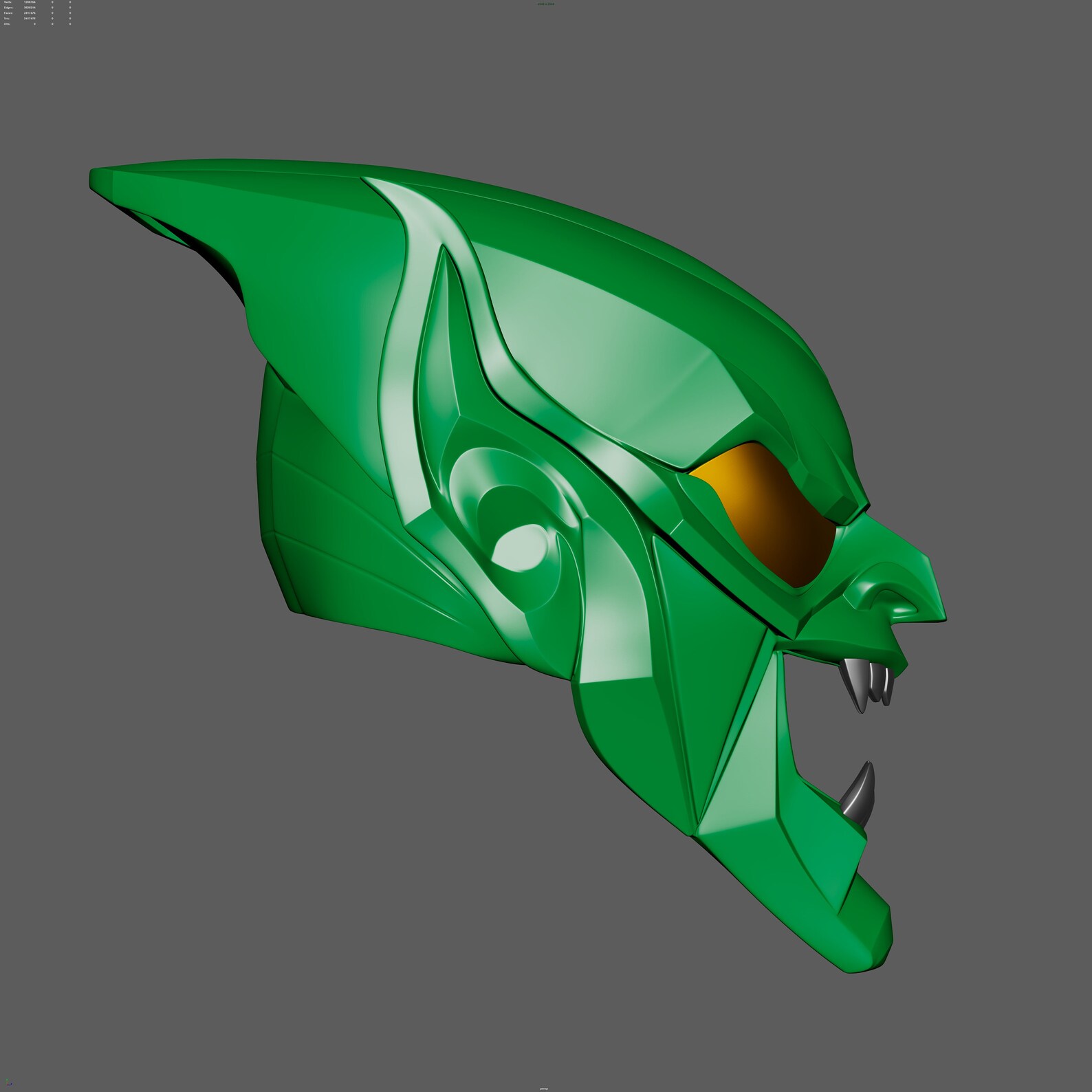Green Goblin Inspired Mask - Download STL (UPDATED) - Etsy