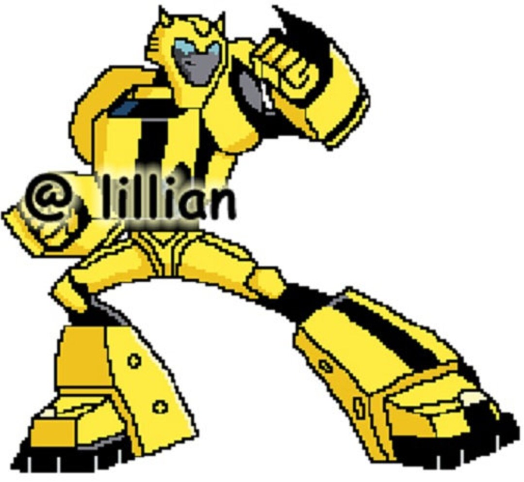 PDF TRANSFORMERS BUMBLEBEE Counted Cross Stitch Pattern Chart - Etsy