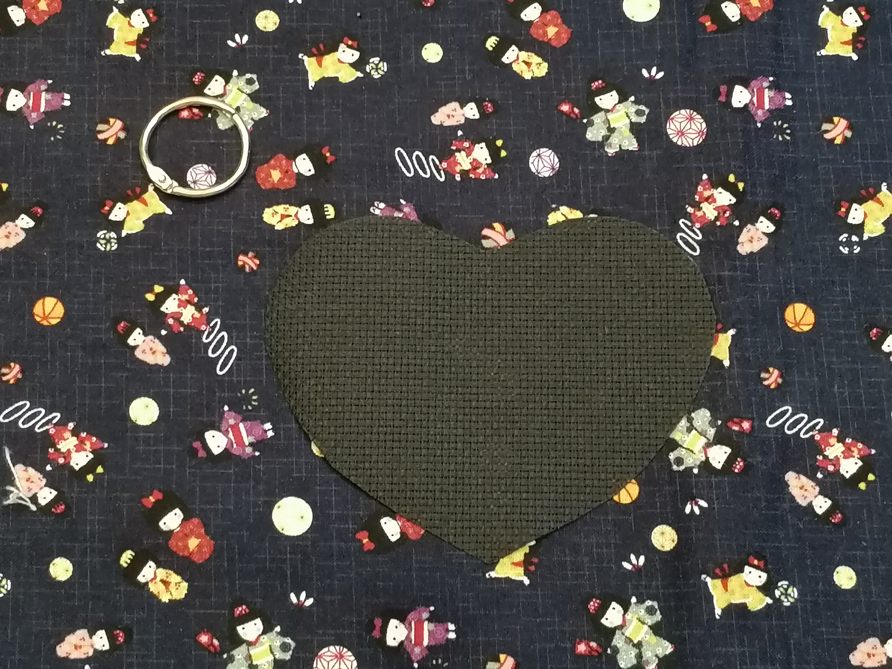 1 Set 40pcs Plain Black White AIDA Fabric Cross Stitch Bookmark ...