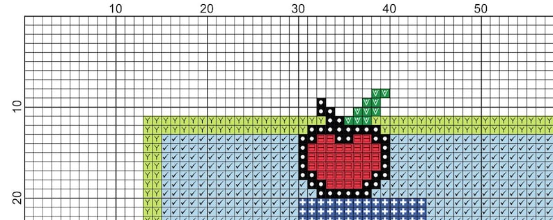 PDF MICKEY Mouse Salute Counted Cross Stitch Pattern Chart - Etsy
