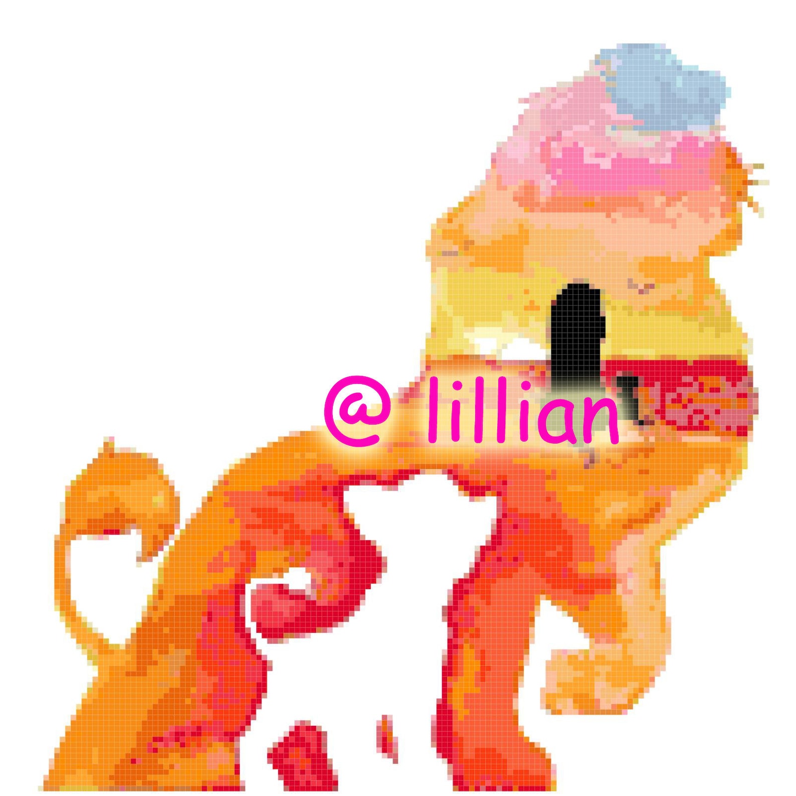 PDF Simba and NALA Face Potrait SILHOUETTE Counted Cross Stitch Pattern ...