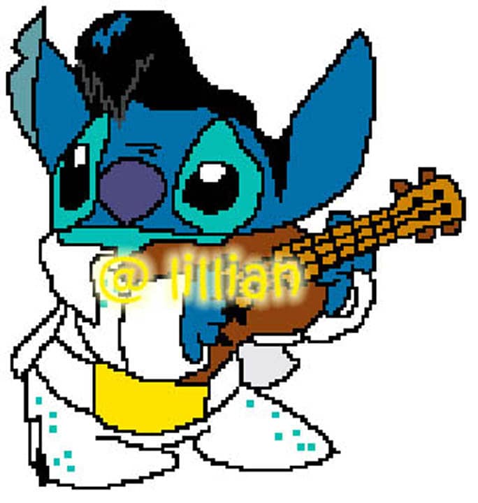 Coloriages Elvis Stitch Elvis Stitch Etsy Nederland