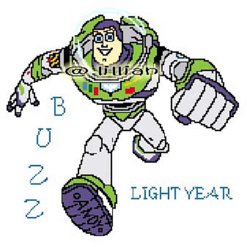 PDF 3 Sets TOY STORY Buzz Lightyear Jessie Woody Counted Cross Stitch ...