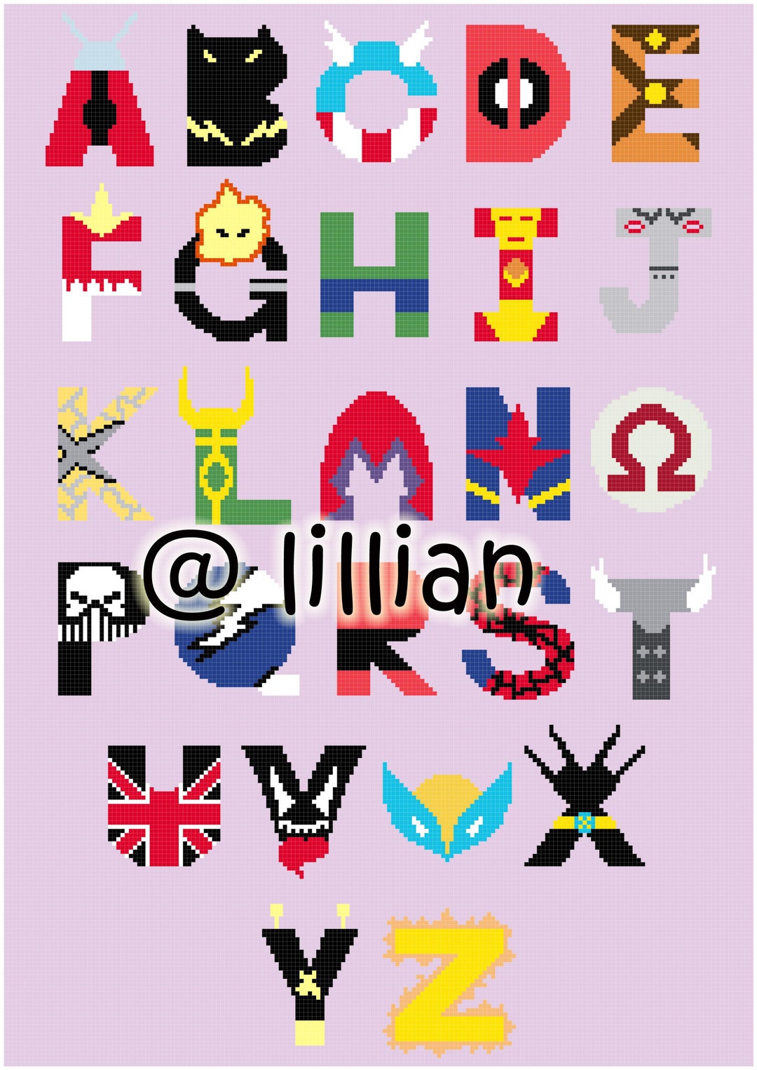 PDF CHARACTER Alpbahet Alphabets Alphabetical Superhero Spiderman ABC ...