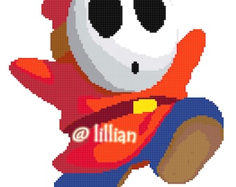 PDF Super MARIO WALUIGI Counted Cross Stitch Pattern Chart - Etsy